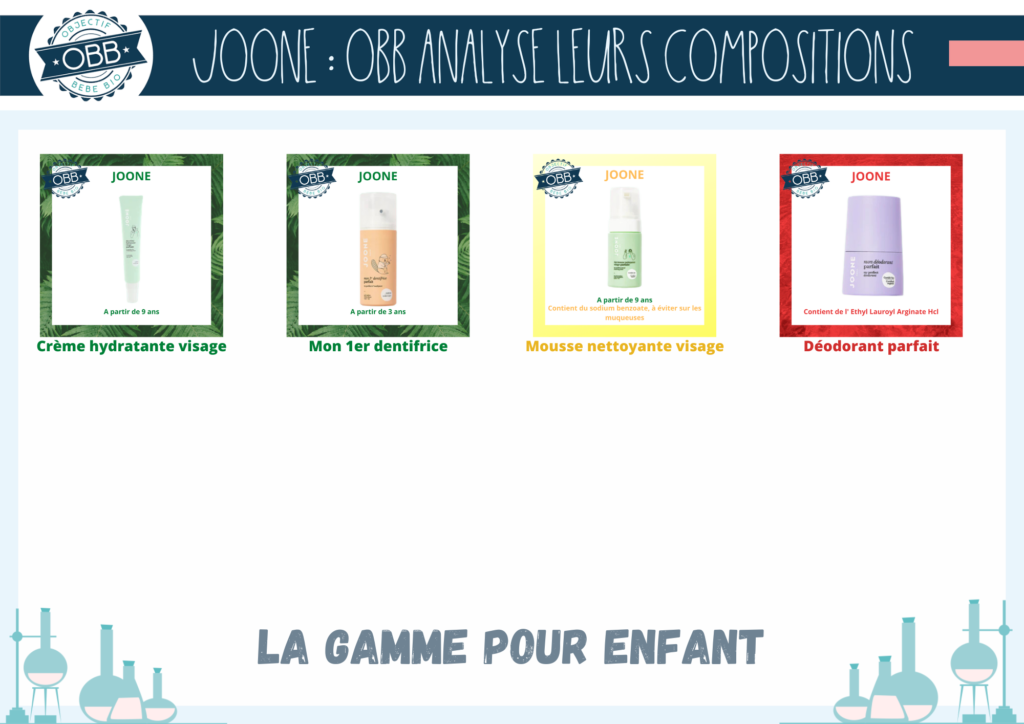OBB analyse la composition des cosmétiques de Joone - Objectif Bébé Bio