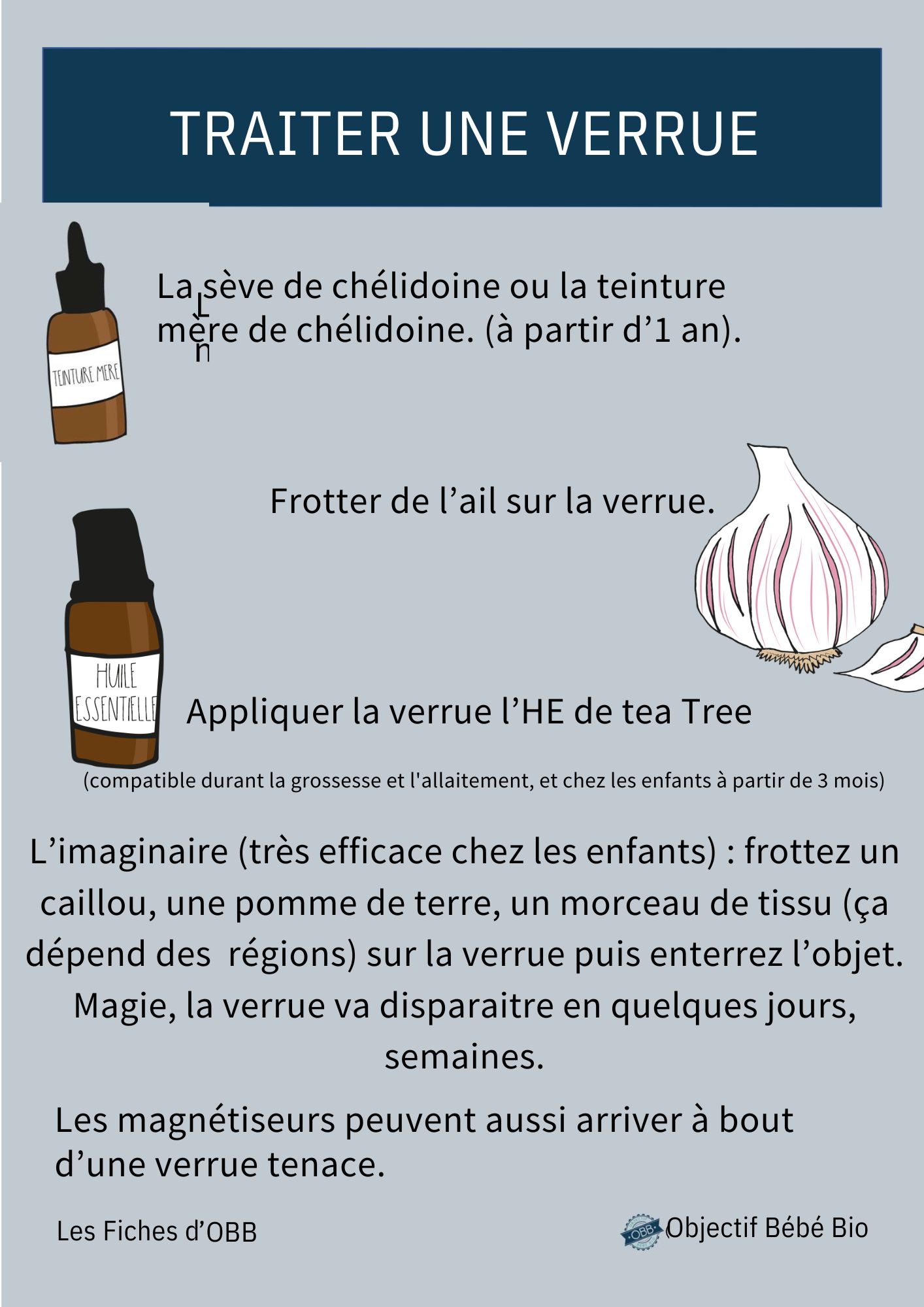 Comment traiter une verrue ? Les remèdes naturels. - Objectif Bébé Bio